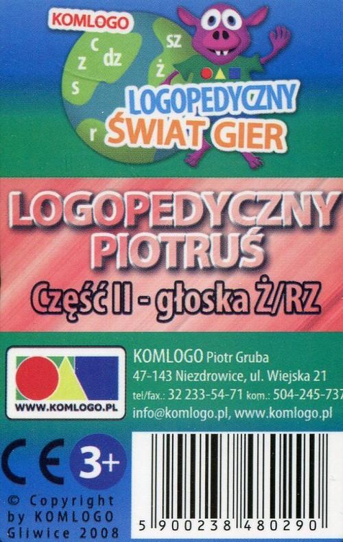 Gra planszowa Karty Logopedyczny Piotruś Część II - głoska Ż/RZ ...