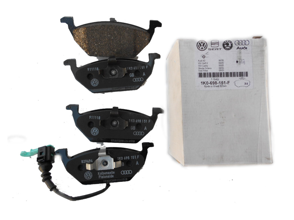 Volkswagen OE 1K0 698 151 F zestaw klocków hamulcowych, hamulce ...