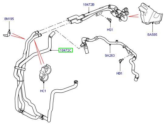 JHB501670 JHB501670 - Land Rover Discovery and Range Heater Tubes ...