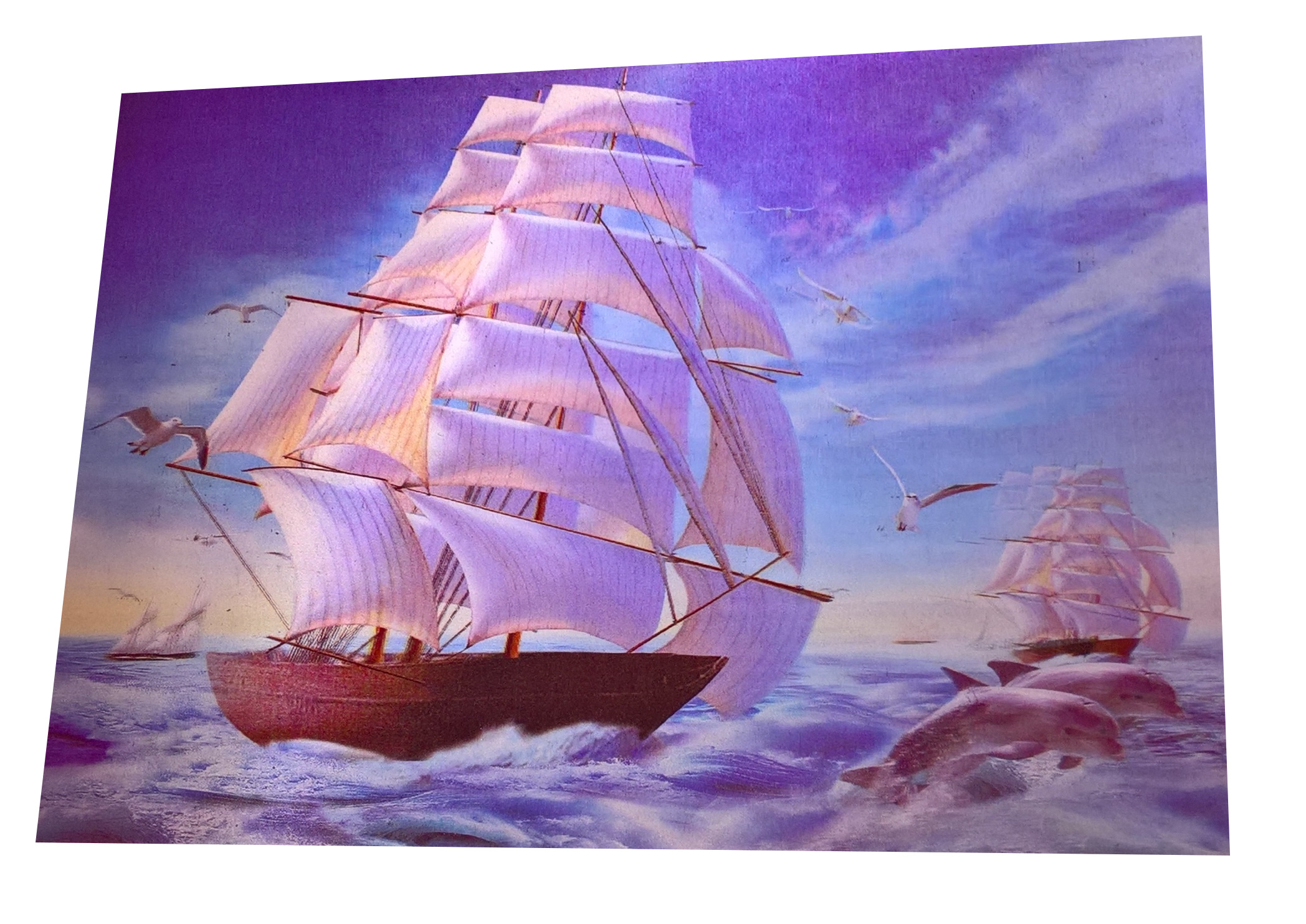 OBRAZEK 3D OBRAZKI STATEK ŻAGLOWIEC MORZE 25 35 • Cena, Opinie ...