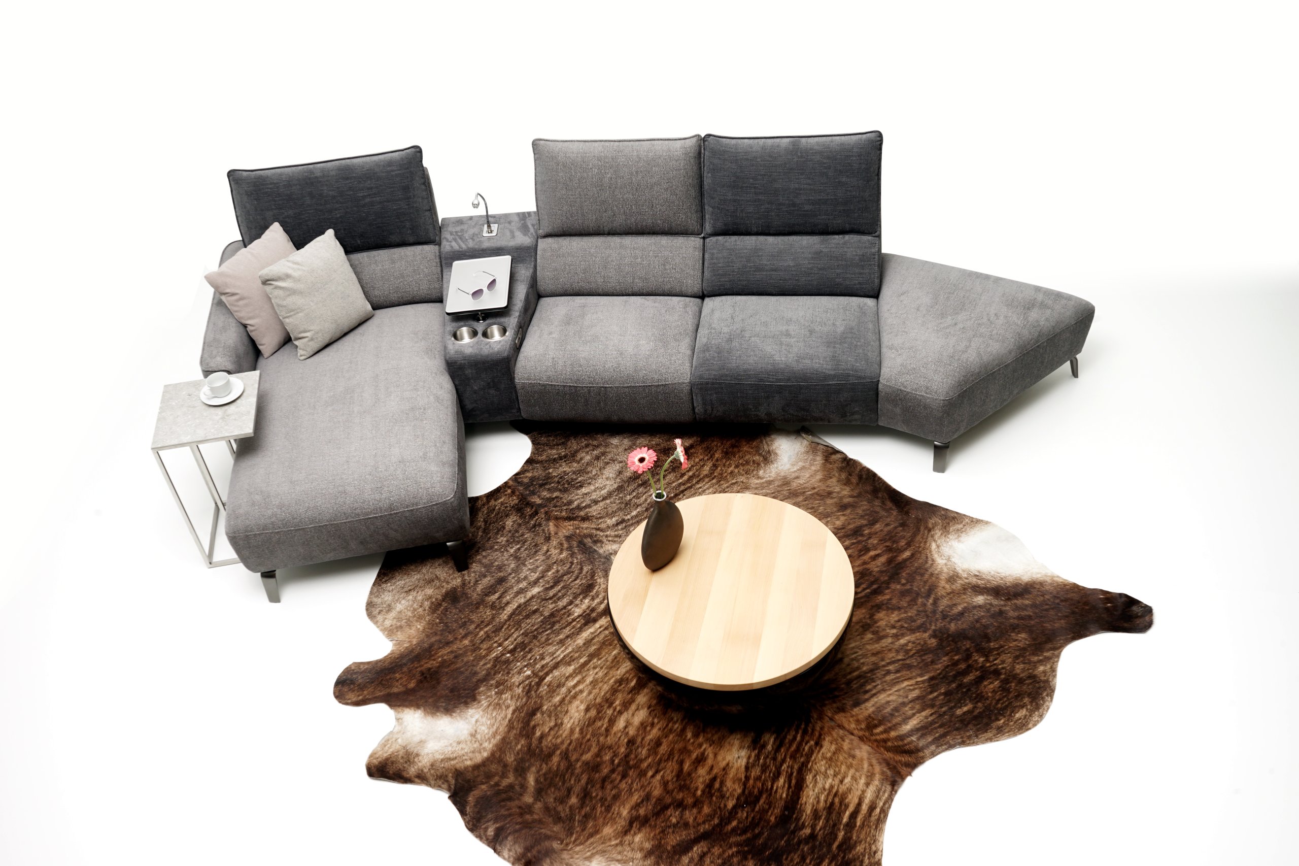 Aviva II nowoczesny narożnik TC MEBLE tkanina • Cena, Opinie • Komplety ...