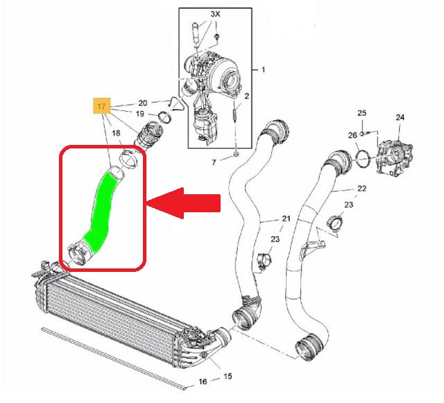RURA WĄŻ TURBO INTERCOOLERA OPEL ASTRA K 1.6 CDTi 7392908799 - Allegro.pl