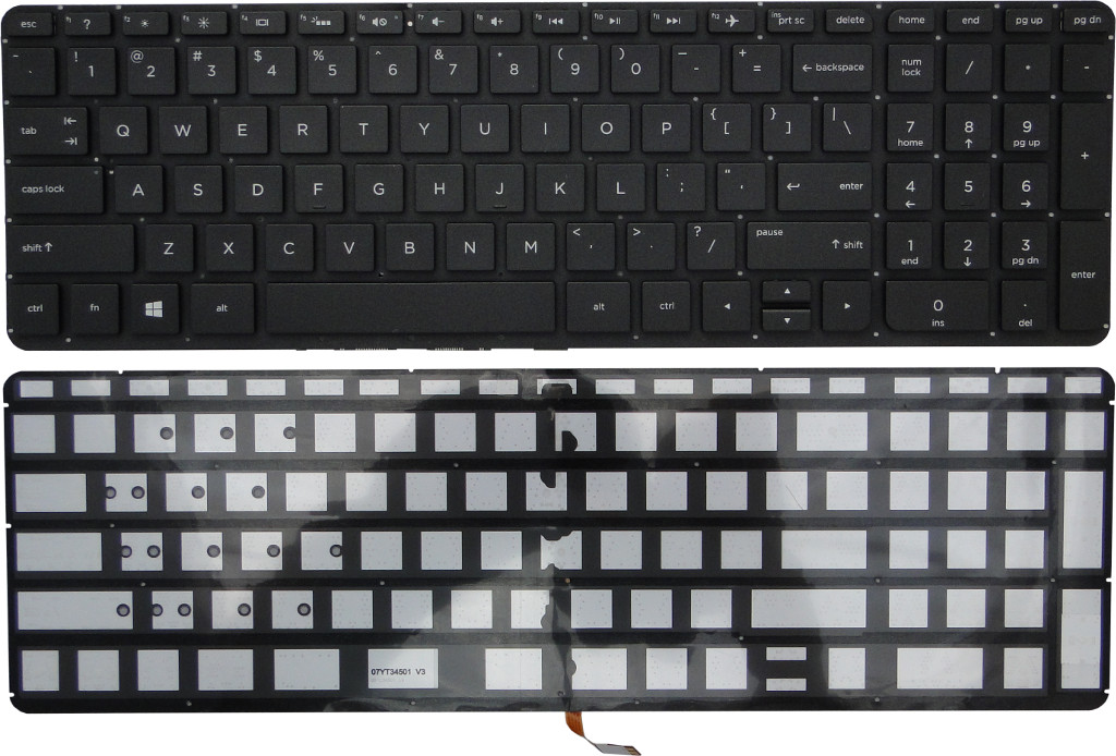 Klawiatura HP Pavilion 15-p 17-f 17-k LED K596 do HP, Compaq w Kraków ...
