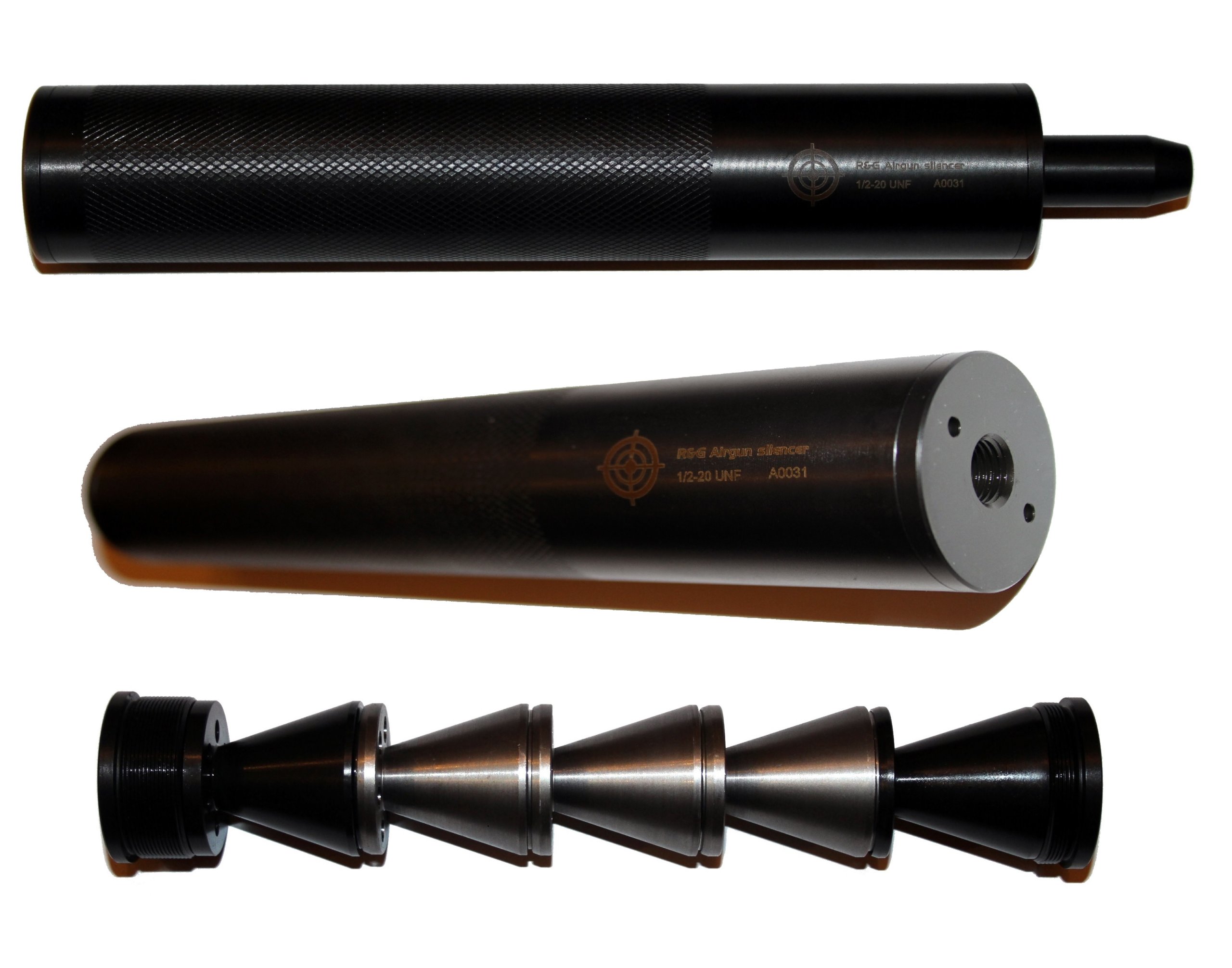 TŁUMIK STALOWY DO BRONI 9mm NIE RDZEWIEJE 1/2-20 - 7408330971 ...