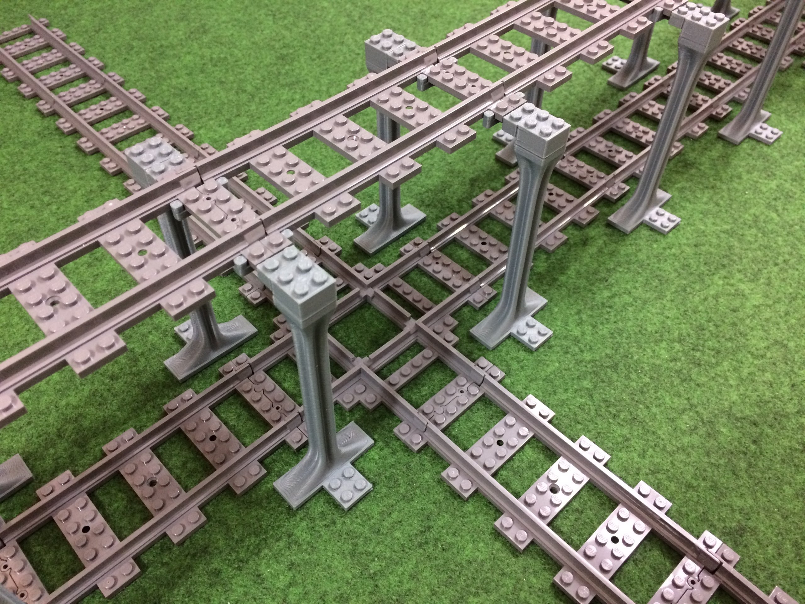 LEGO Tory LEGO pociąg, NAJAZDY i MOST z PODPORAMI - 6836909027 ...