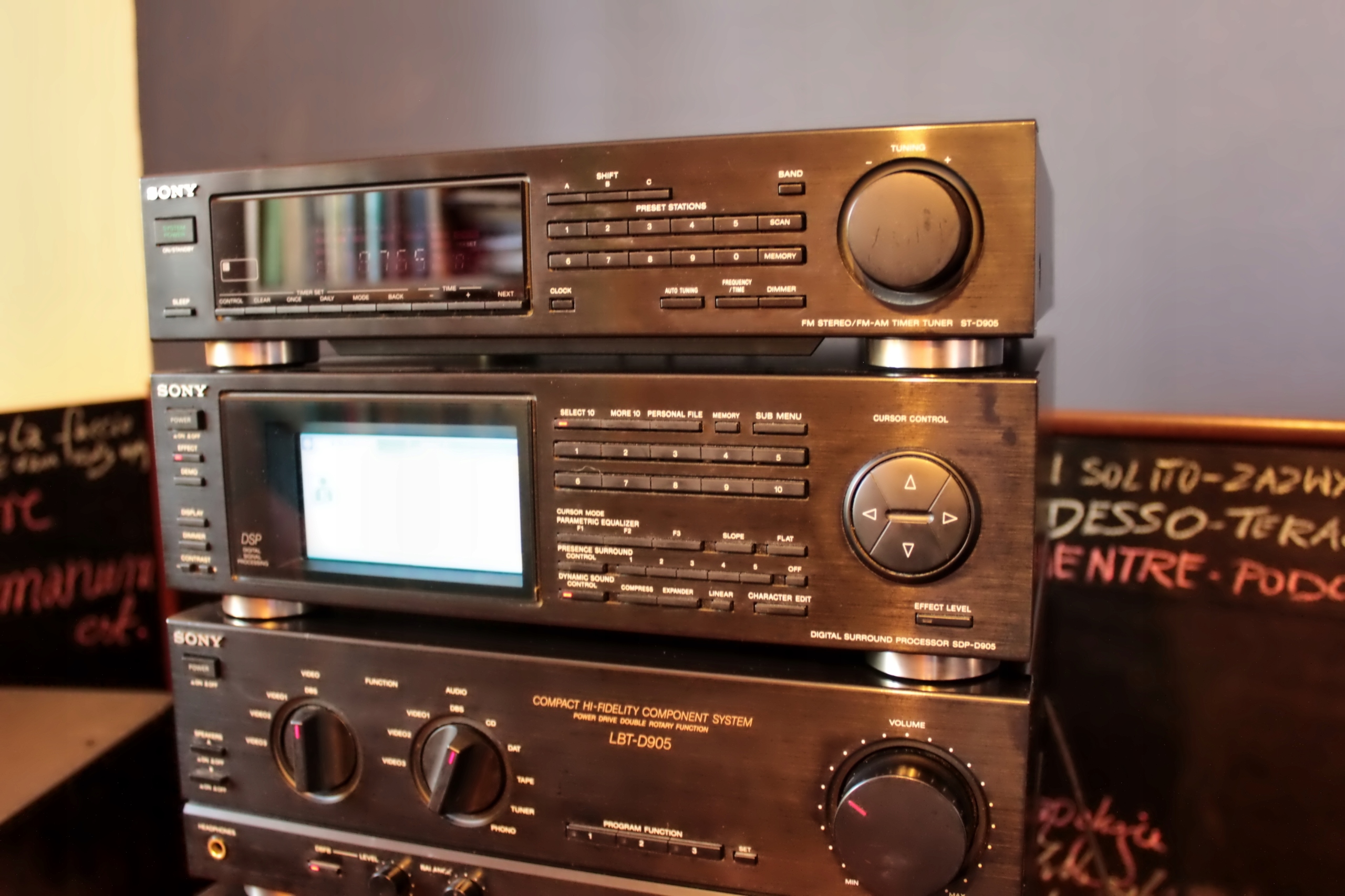 ZESTAW SONY LBT-D905 wzmacniacz hI-fi , DSP ,deck - 7582591505 ...