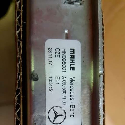 CHŁODNICA WODY MERCEDES W 222 A0995007100 - 7120340983 - oficjalne ...