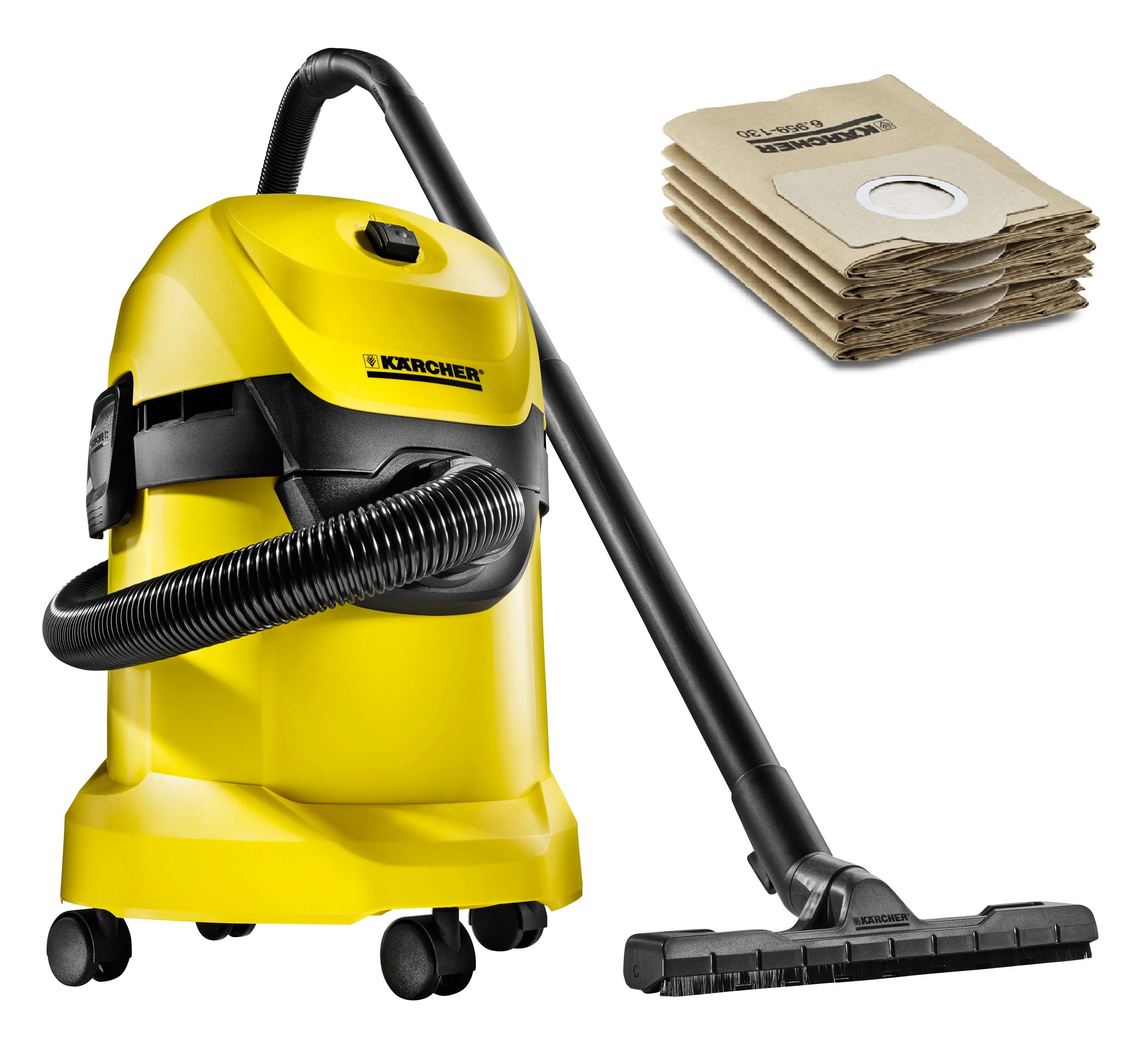 ODKURZACZ PRZEMYSŁOWY WD 3 KARCHER + WORKI - 6822381515 - oficjalne archiwum allegro