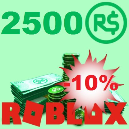 (-10%) ROBUX - 2500 - ROBLOX - 7180861756 - oficjalne archiwum allegro