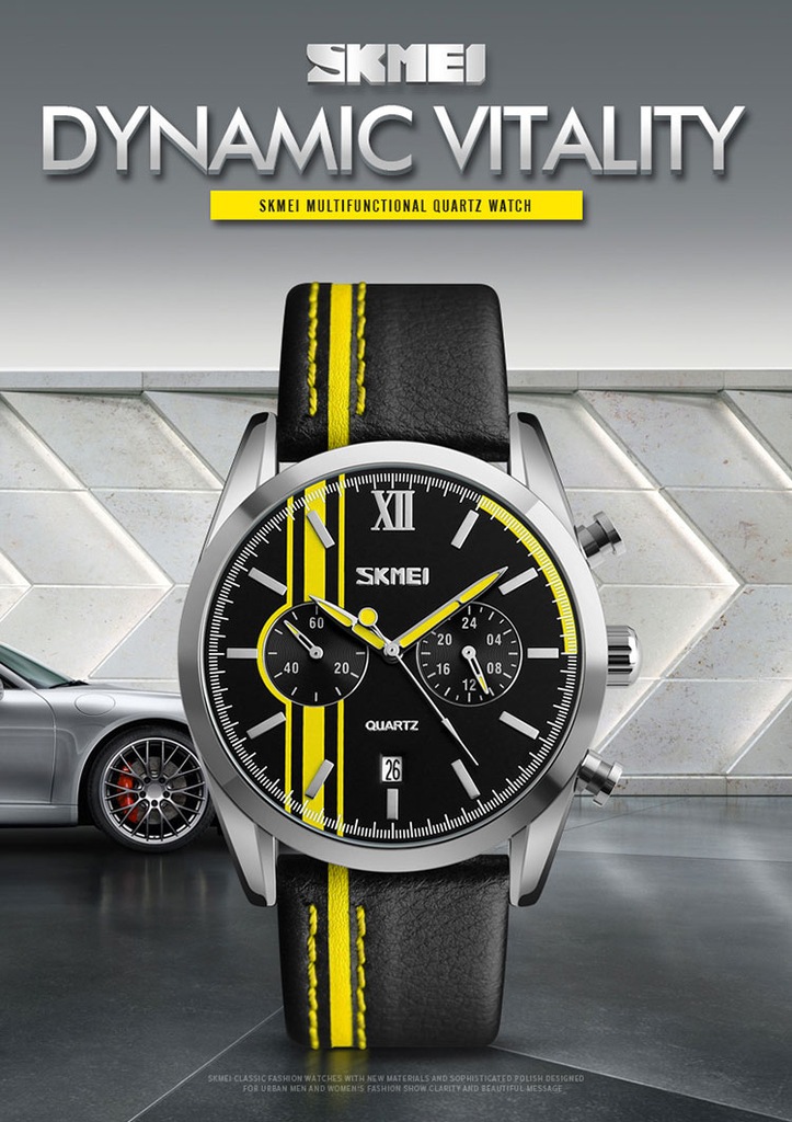SKMEl Klasyczny Zegarek męski - Chronograph 4 kol - 7027587774 ...