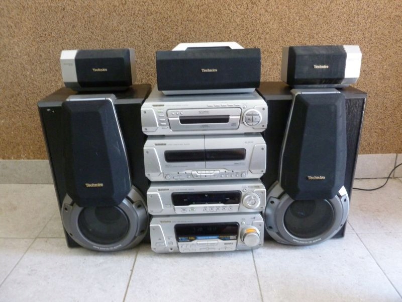 WIEŻA TECHNICS SL-EH760 + KOMPLET GŁOŚNIKÓW 5 SZT - 7475034127 ...