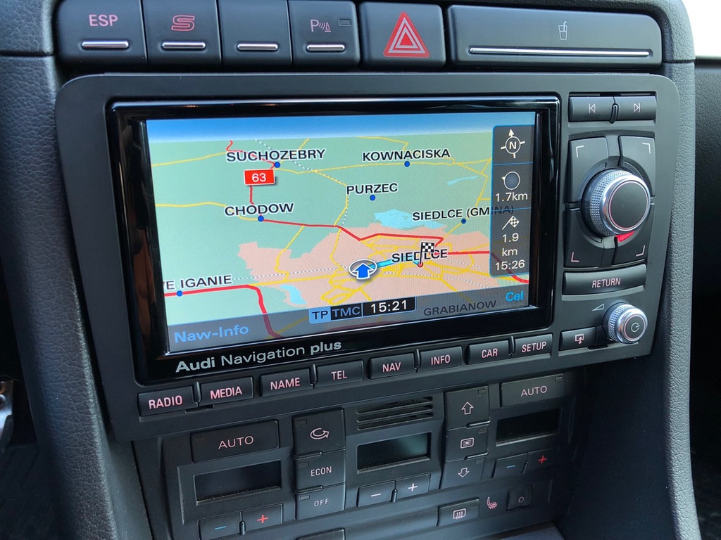 Audi A3 Radio Nawigacja RNS-E 193G LED CHROM PL - 7453443855 - oficjalne archiwum Allegro