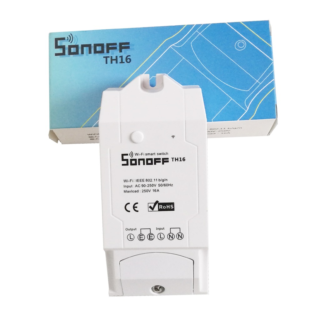 Sonoff TH16 - czujnik temp. i wilgotności WiFi - 7316306532 - oficjalne ...