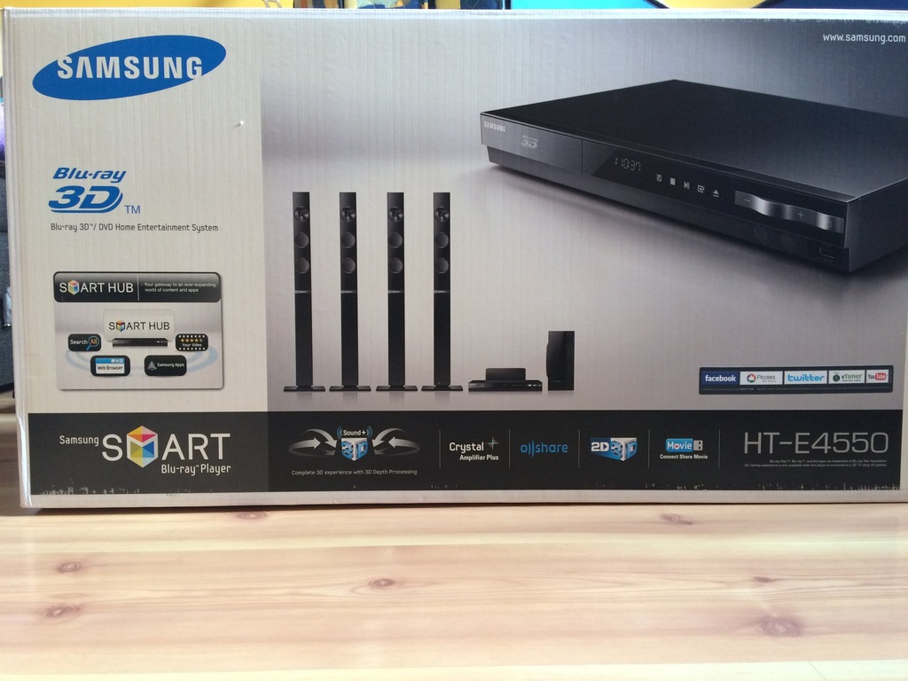 Kino Domowe Samsung 3D HT-E4550 - 7307103542 - oficjalne archiwum Allegro