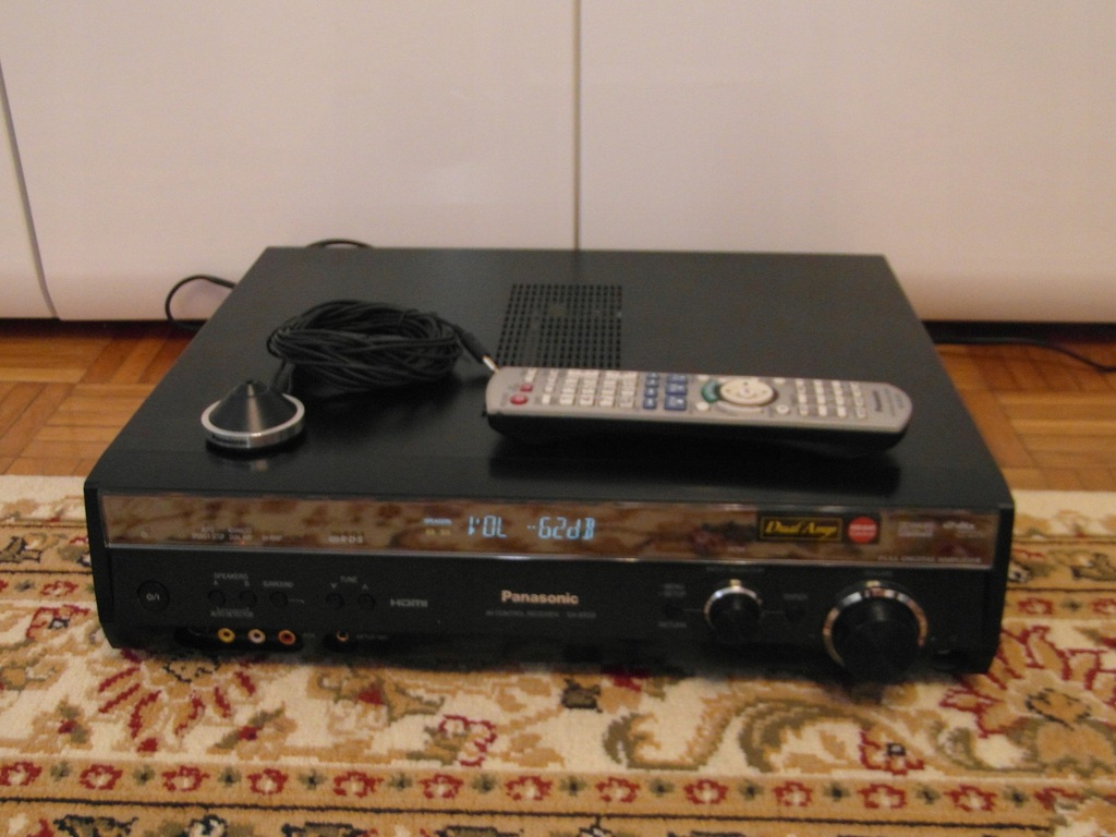 Amplituner Panasonic SA-XR59 HDMI +pilot mikrofon - 7407019890 - oficjalne archiwum Allegro
