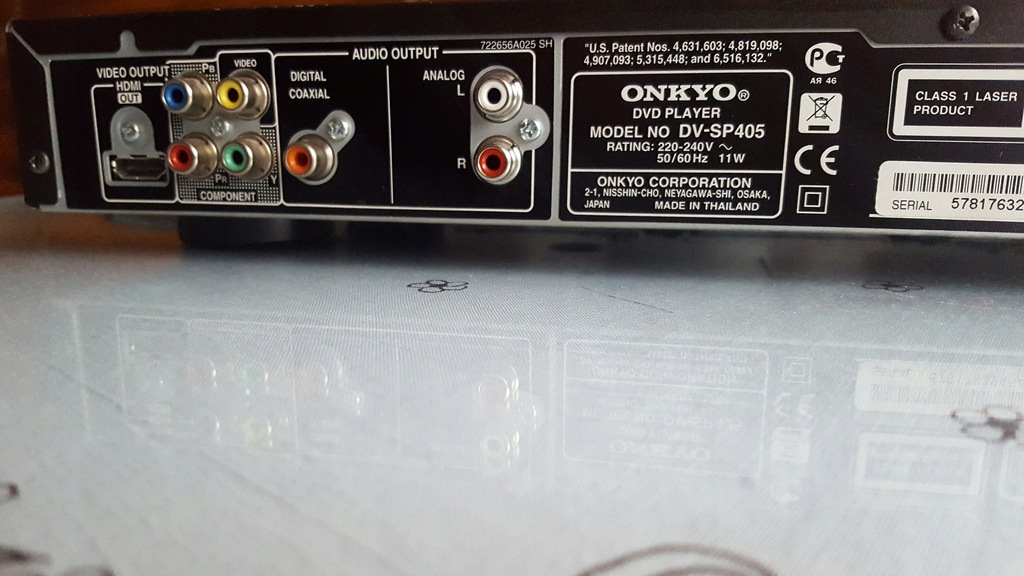 DVD Onkyo DV-SP405 Pilot HDMI USB DivX - 7166160380 - oficjalne ...