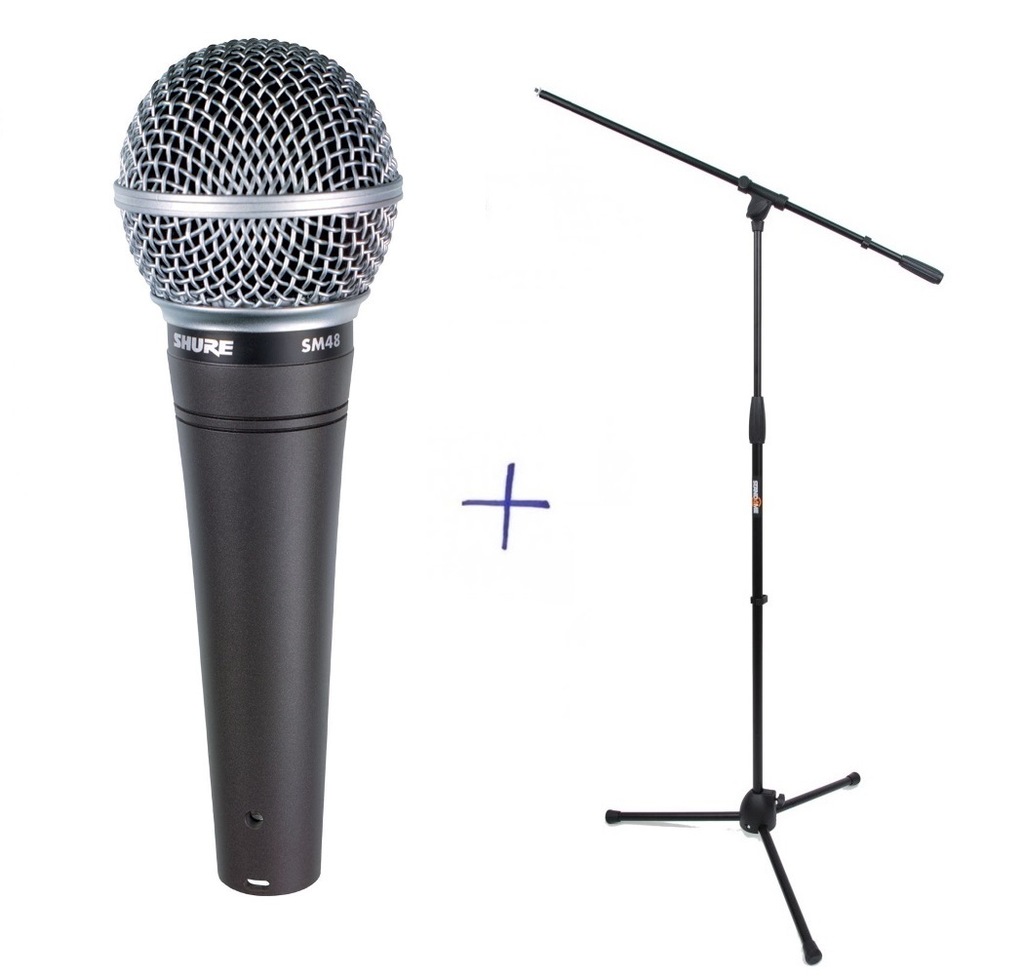 SHURE SM 48 LC MIKROFON DYNAMICZNY + statyw - 6755579299 - oficjalne ...