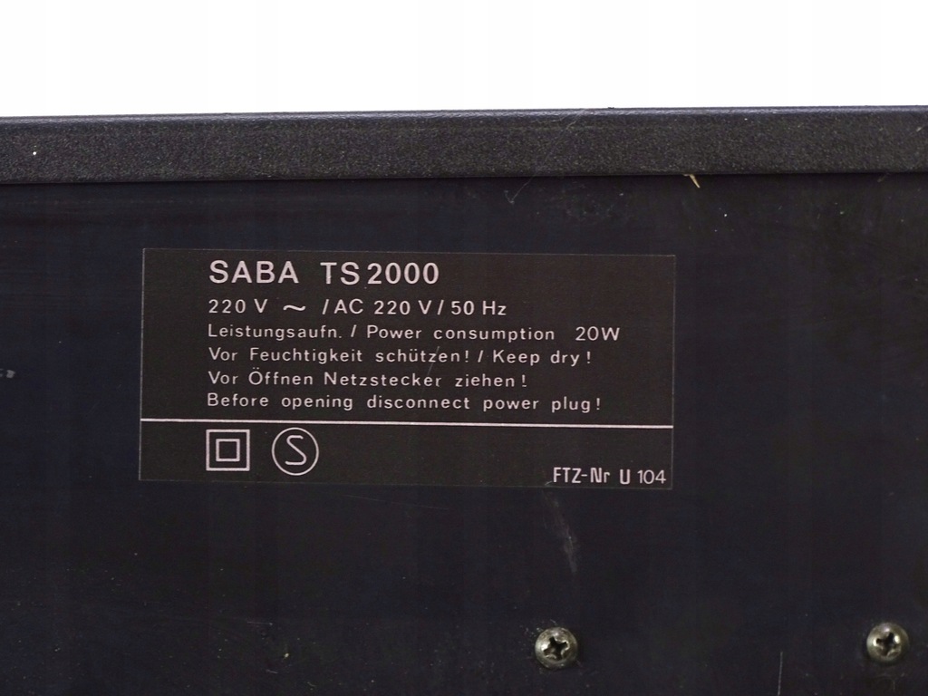 SABA TS 2000 TUNER LICYTACJA BCM - 7427162872 - oficjalne archiwum Allegro