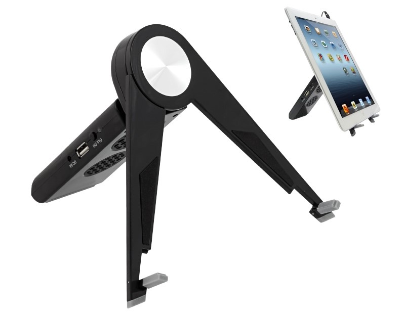 PODSTAWKA POD TABLET Z GŁOŚNIKAMI - 7243577007 - oficjalne archiwum Allegro