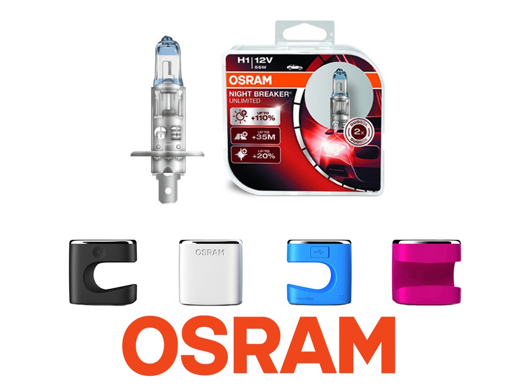 OSRAM Żarówki 2x H1 Night Breaker Unlimited+gratis - 7316197384 ...