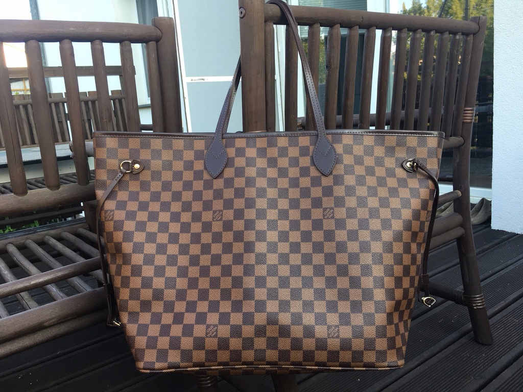 Torebka Louis Vuitton Neverfull GM Damier Ebene - 7429045292 - oficjalne archiwum Allegro