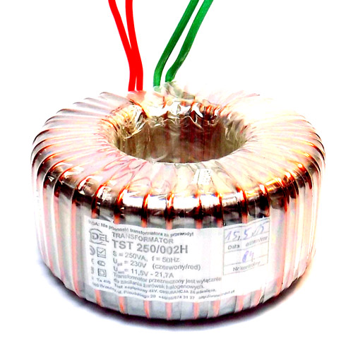 TRANSFORMATOR TOROID TST 250/002H 230V/11,5V INDEL - 6838856184 - oficjalne archiwum Allegro