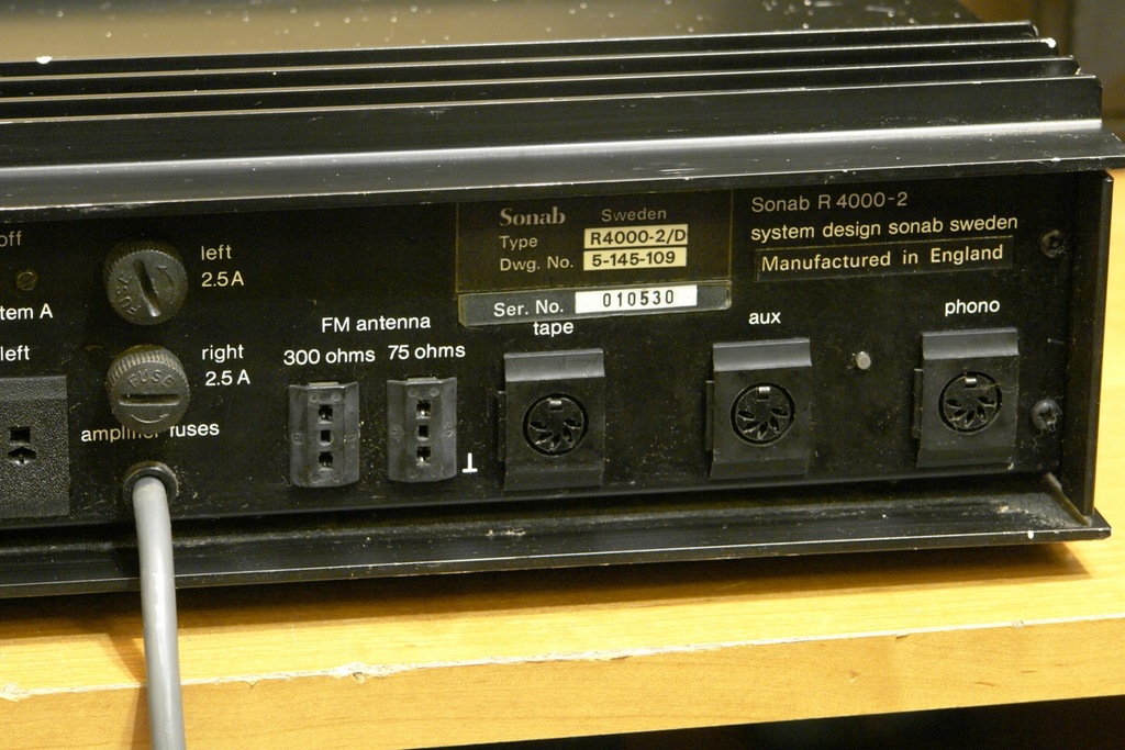 SONAB R4000-2/D # ENGLAND # AUDIOFILSKI VINTAGE # - 7631181880 ...
