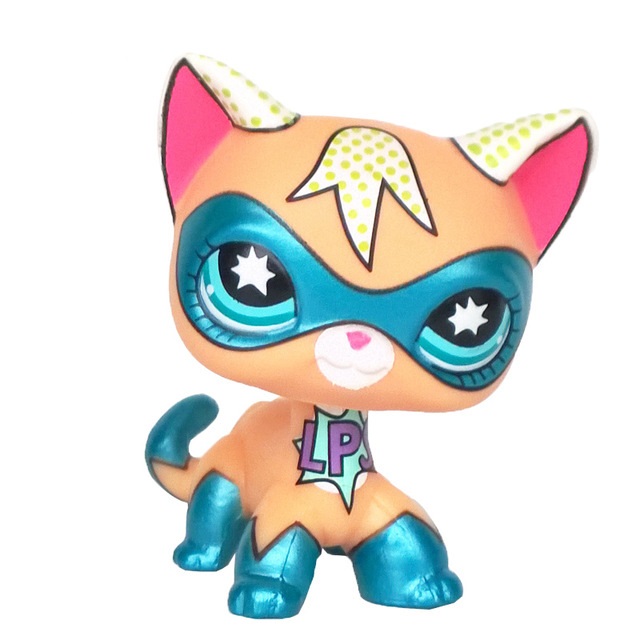 LITTLEST PET SHOP LPS SHORTHAIR KOTEK SUPER HERO - 7419483532 ...