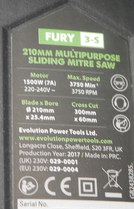 EVOLUTION FURY 3S Piła Ukośnica 210mm (K) - 7497308548 - oficjalne ...