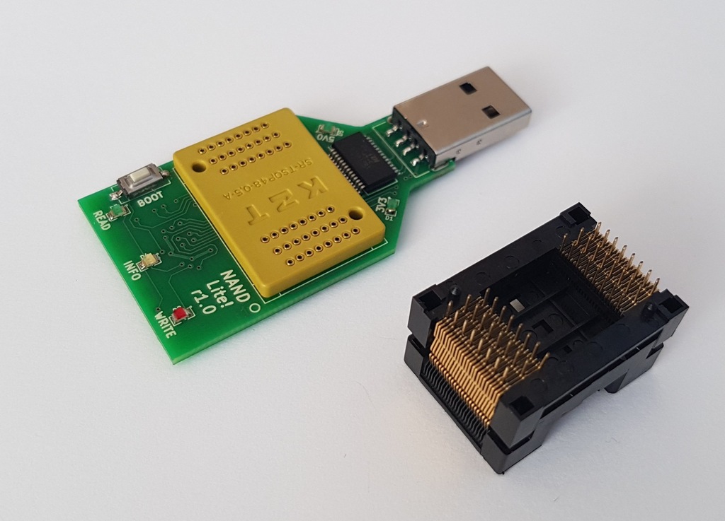Programator pamięci NAND Lite! TSOP48 K9GAG08U0E - 7000901435 - oficjalne archiwum Allegro