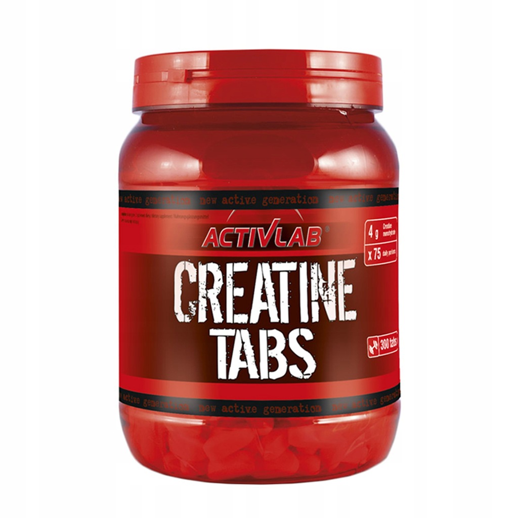 ACTIVLAB CREATINE TABS 300t KREATYNA MONOHYDRAT - 6863131723 - oficjalne archiwum Allegro