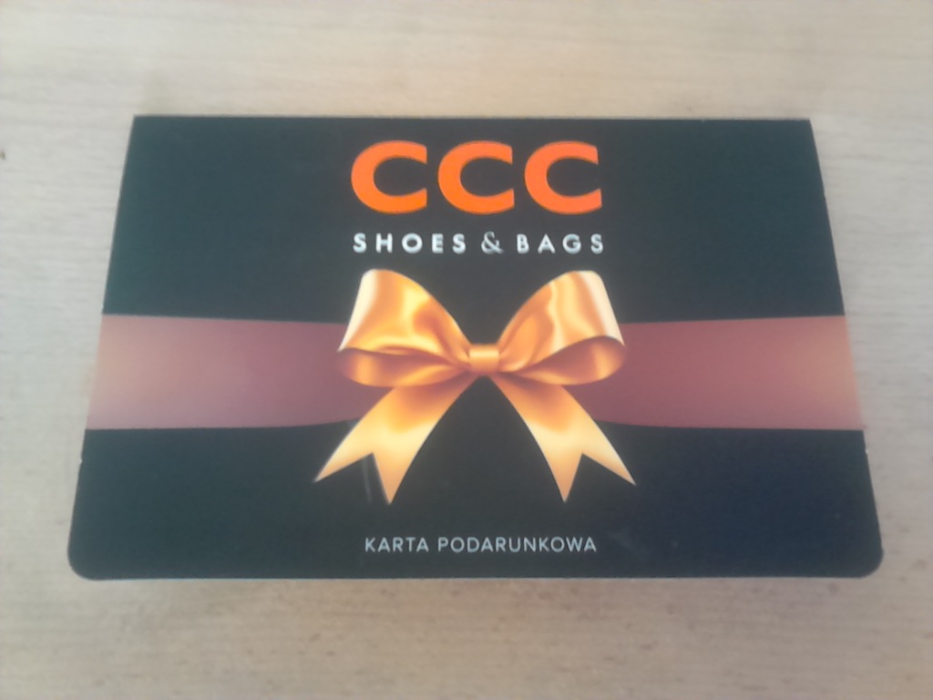 Karta podarunkowa CCC na 150zł ważna do 17.12.2018 - 7306515856 ...