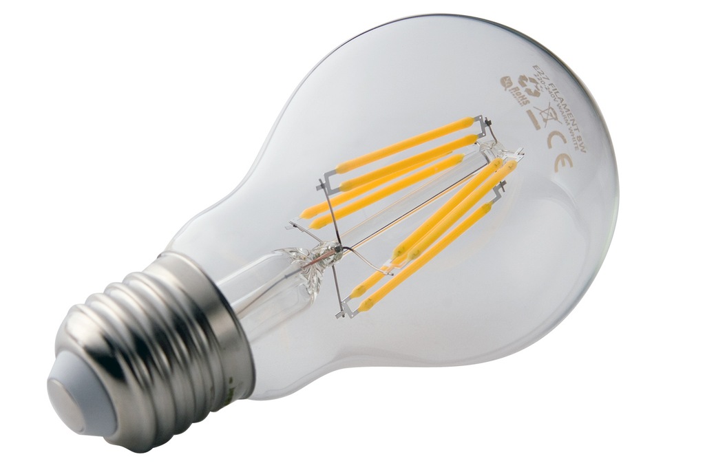 Żarówka Led E27 Filament 8w Edison Ozdobna Ciepła 7436755218