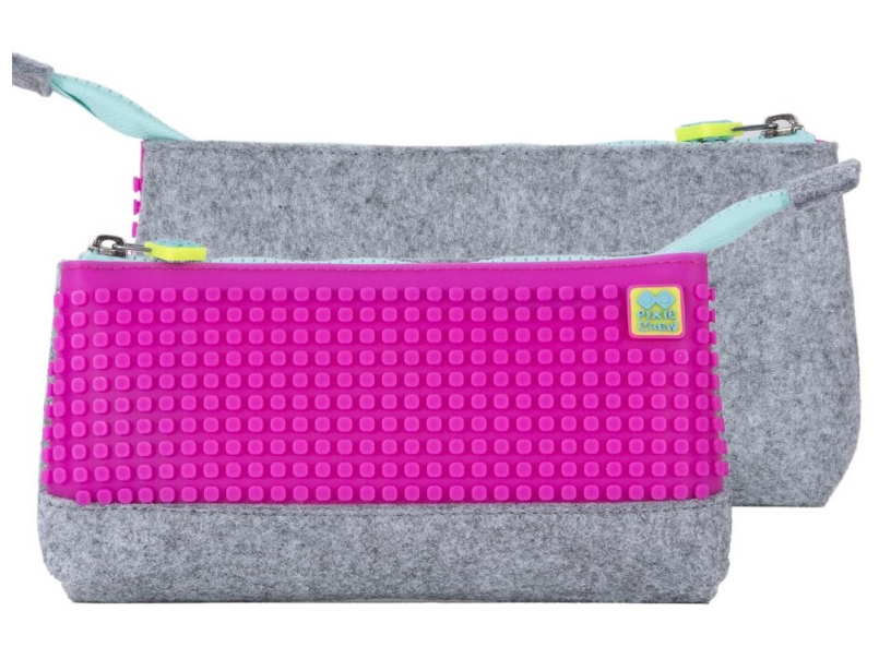 PXA-01-W15 PIXIE CREW Piórnik szaro/fuksja - 6853928834 - oficjalne archiwum Allegro