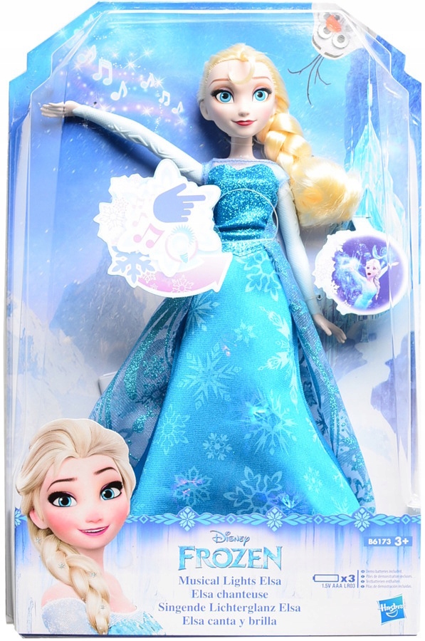 B6173 Lalka Śpiewająca Elsa Frozen Kraina Lodu - 7206064801 - oficjalne ...