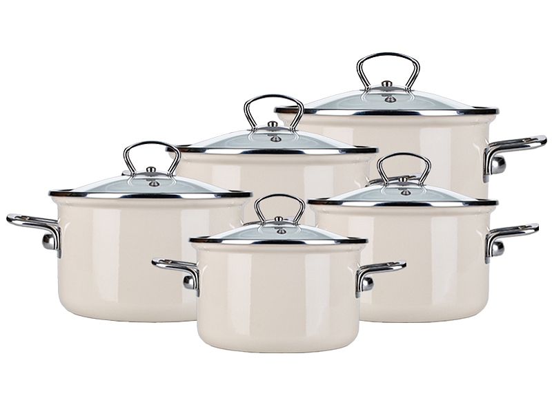 Mizar Flox komplet 5 garnków Emalia Olkusz - 7072332132 - oficjalne ...