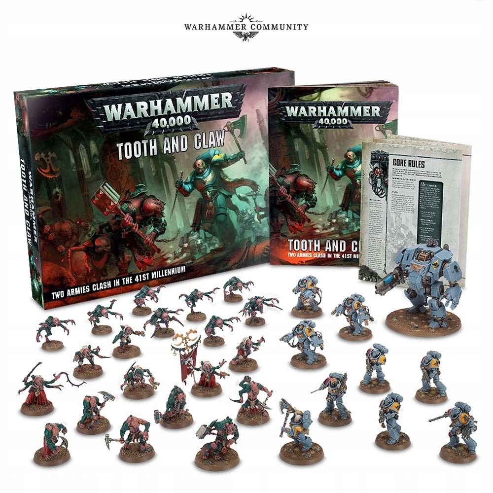 TOOTH AND CLAW WARHAMMER 40,000 Zestaw startowy - 7525412227 ... TOOTH AND CLAW WARHAMMER 40,000 Zestaw startowy - 7525412227 ...