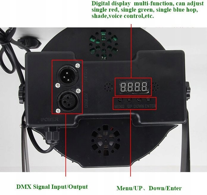 LED FLAT PAR Light 36 RGB Mocne Diody DMX wys24h - 7025884533 ...