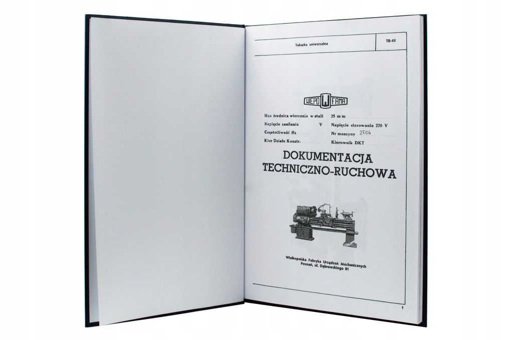 Dokumentacja techniczna DTR tokarka TR 45 - 6950314843 - oficjalne ... Dokumentacja techniczna DTR tokarka TR 45 - 6950314843 - oficjalne ...