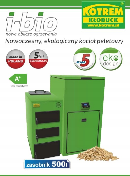 Kocioł Piec na PELLET drzewny Kotrem I-BIO 5-klasa - 7204597982 - oficjalne archiwum Allegro