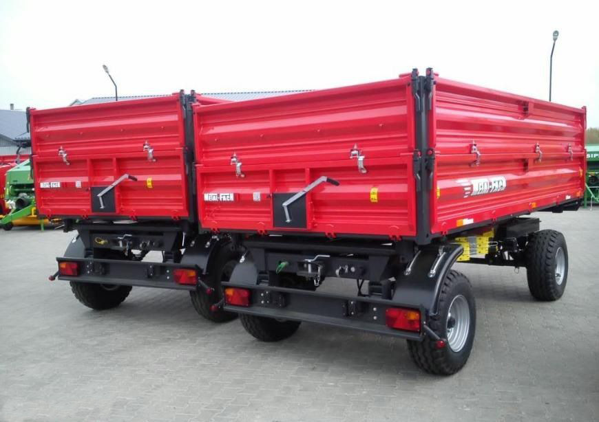 Przyczepa Dwuosiowa 8T Wywrotka METAL-FACH T-710/2 - 7272346048 - oficjalne archiwum Allegro