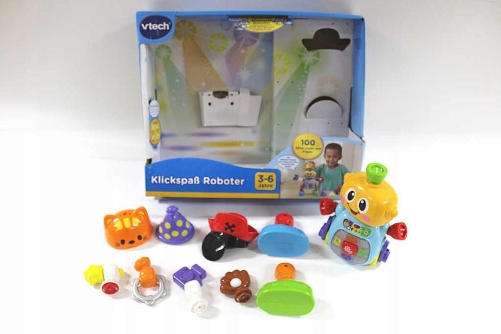 Vtech 190004 Interaktywny Robot Zabawny Bizzy 24H - 7639791539 ...