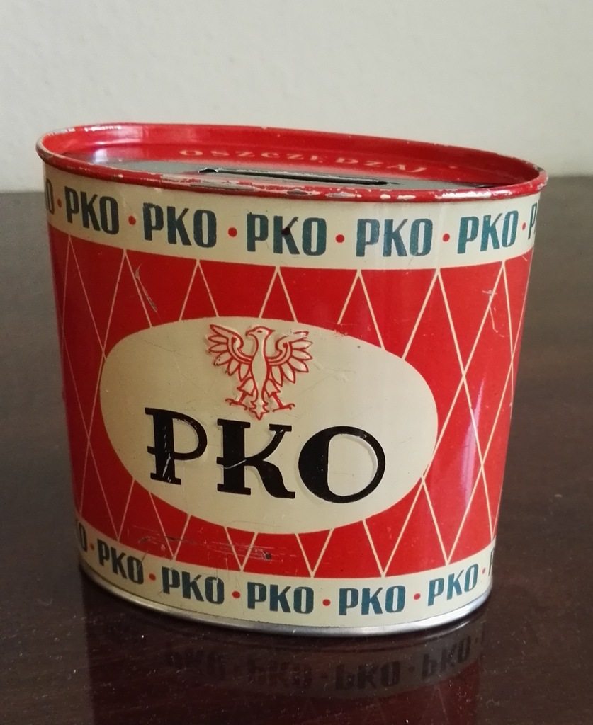 SKARBONKA PKO METALOWA PRL - 7360212261 - oficjalne archiwum Allegro