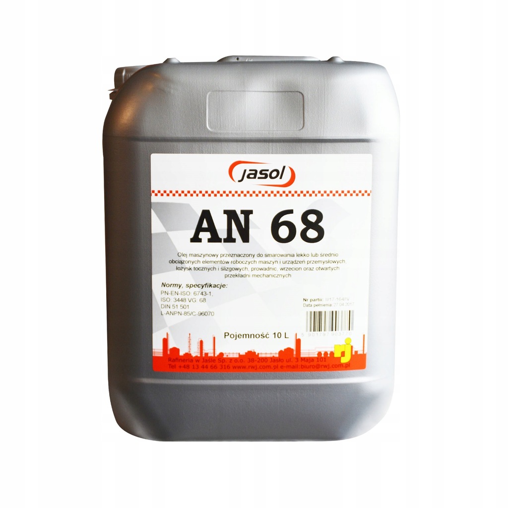 OLEJ MASZYNOWY JASOL LAN 68 10 L DYSTRYBUTOR ŚLĄSK - 7129718284 - oficjalne archiwum Allegro