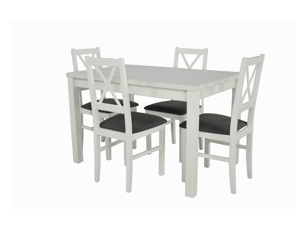 dissant 4 krzesła + stół BIAŁY zestaw NICE TANIO!! - 6906019968 ...