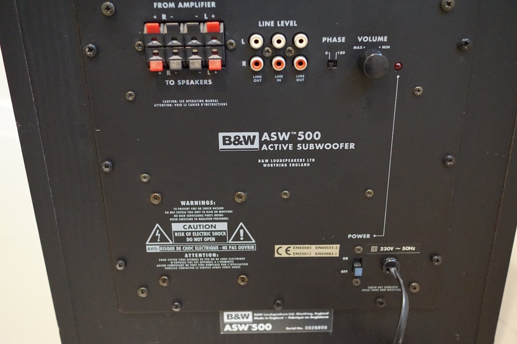 subwoofer Bowers & Wilkins B&W ASW500 - 7135172982 - oficjalne archiwum ...