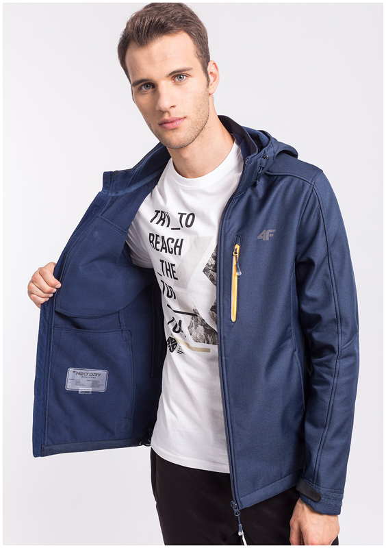 MĘSKA KURTKA SOFTSHELL 4F SFM003 NEODRY 5000 #M - 7008358766 ...