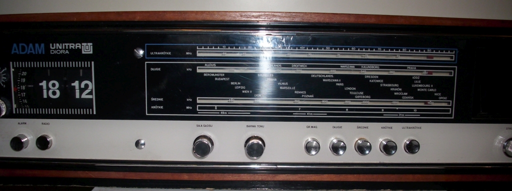 Radio Unitra Adam zegar klapkowy kartkowy. PRL - 7204032145 - oficjalne ...
