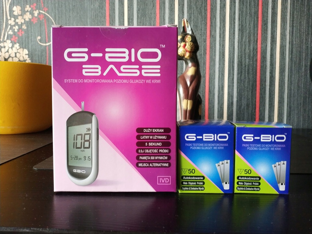Glukometr G-Bio + 100 pasków. Nowe !!! - 7493776164 - oficjalne ...
