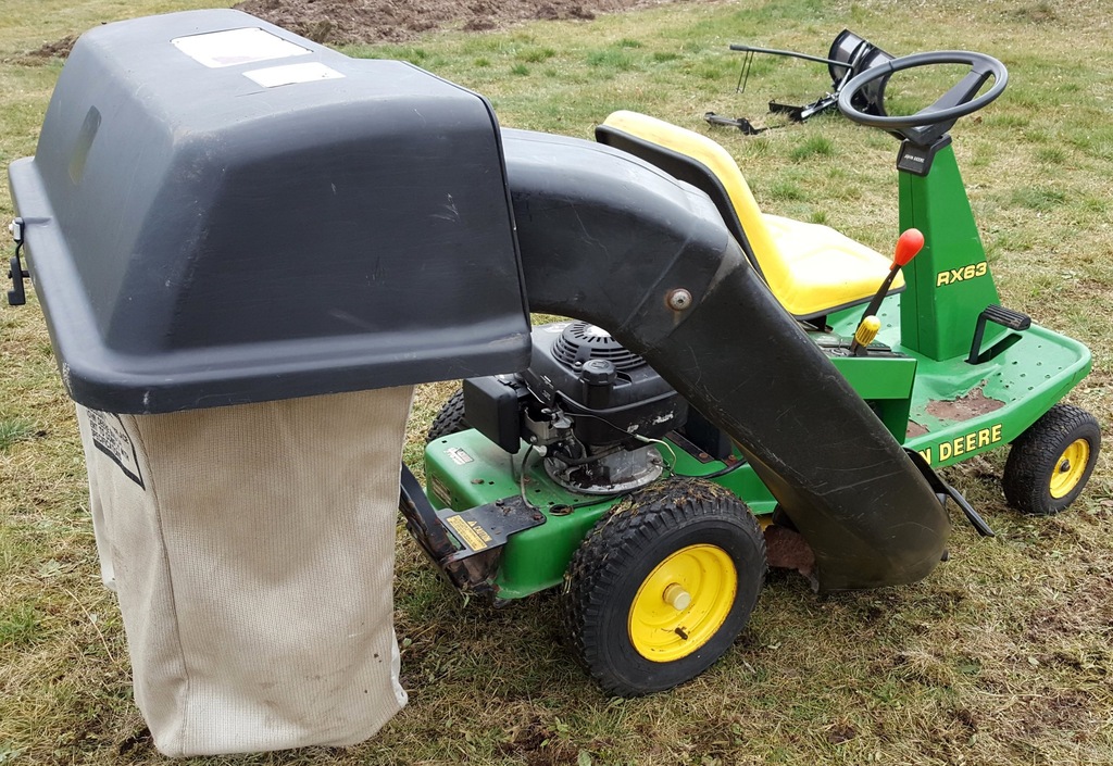 Traktorek ogrodowy Ciągniczek John Deere RX63 Kosz - 7115921243 ...